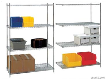 Chrome Wire Shelving - Industrial Shelving Systems | C&SS