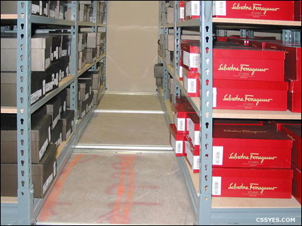Mobile Aisle Shelving - Industrial Shelving Systems | C&SS