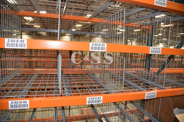 Inside Waterfall - Pallet Rack Wire Mesh Decking | C&SS