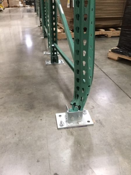 Use a Forklift Guide Rail to Reduce Pallet Rack Damage | C&SS