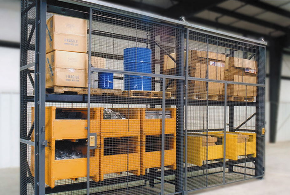 Pallet Rack Enclosures - Wire Products, Partitions and Cages | C&SS