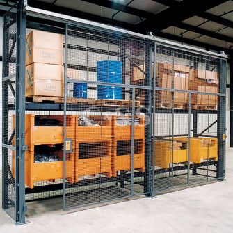 Pallet Rack Enclosures - Wire Products, Partitions and Cages | C&SS