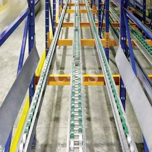 Conveyor Rack Dynamic Storage | Pallet Flow Systems | HMH
